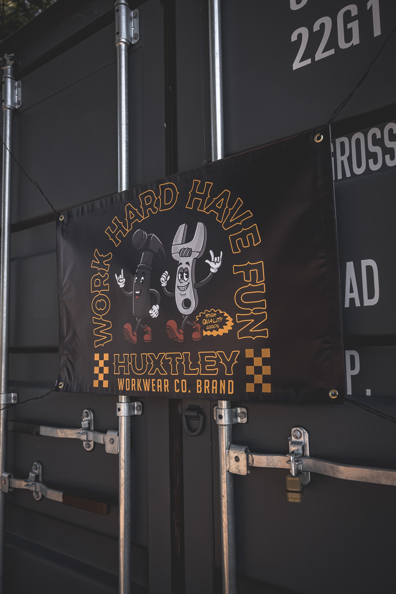 Work Hard Have Fun Banner – Huxtley